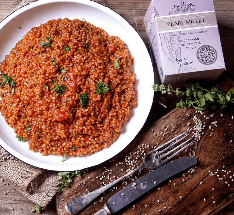 Pearl Millet Risotto with Tomato Recipe - House of Indiza